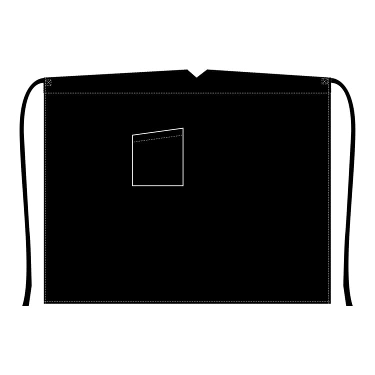 Black Apron With 1 Pocket (RKUA021) - RK Uniforms